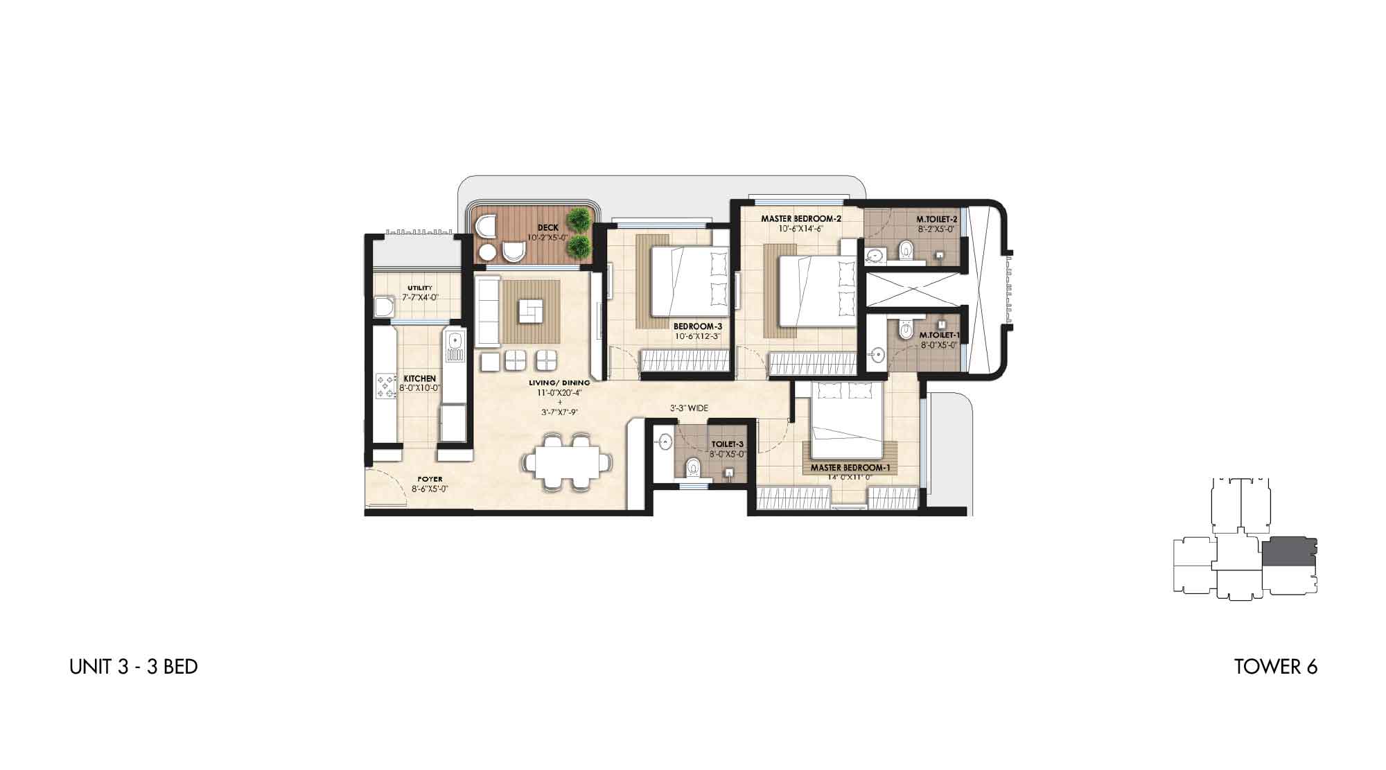 Lodha Panache Floor Plan for 2, 3 BHK & 4 BHK Flats in Hinjewadi